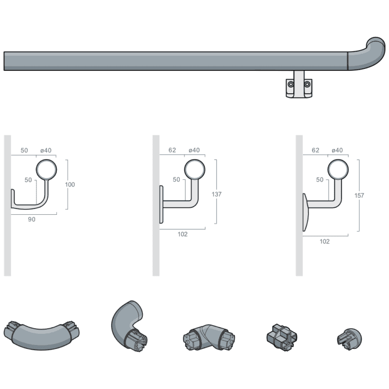 Gradus Handrail Archives - Hygienic Walls